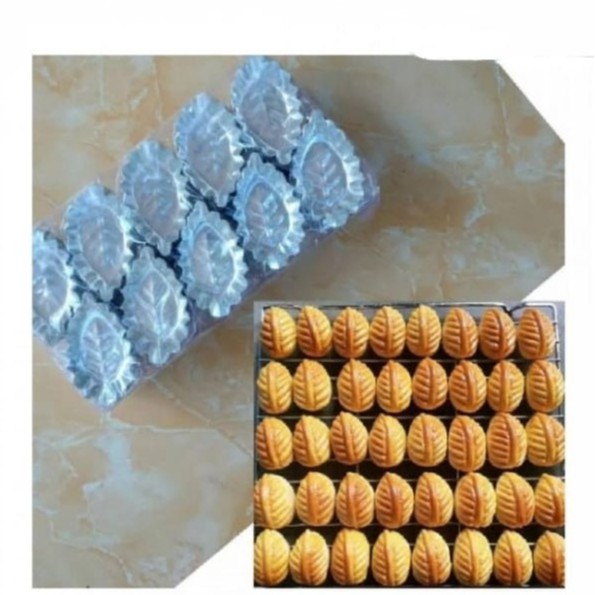 Jual Cetakan Kue Nastar Daun / Cetakan Kue Nastar Bunga ( isi 200pcs ...