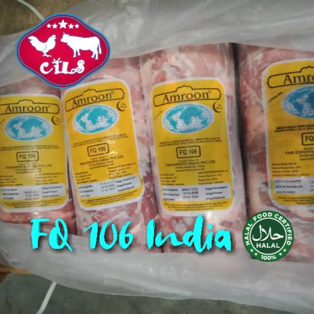 Jual Daging Kerbau FQ Bulog Kode 106/105 India 100% Halal | Shopee ...