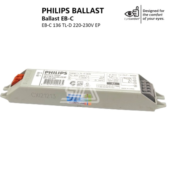 Jual PHILIPS Ballast EB-C 136 TL-D 220-230V EP | Shopee Indonesia