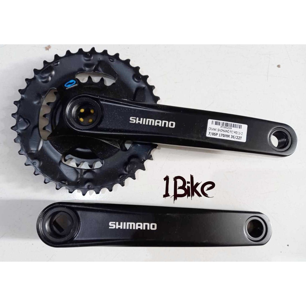 Jual Crank Shimano FC M315-2 36-22T 170 mm | Shopee Indonesia