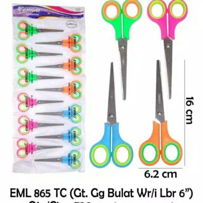 Jual 12 Pcs GUNTING RENTENG TANGGUNG MOTIF WARNA | Shopee Indonesia