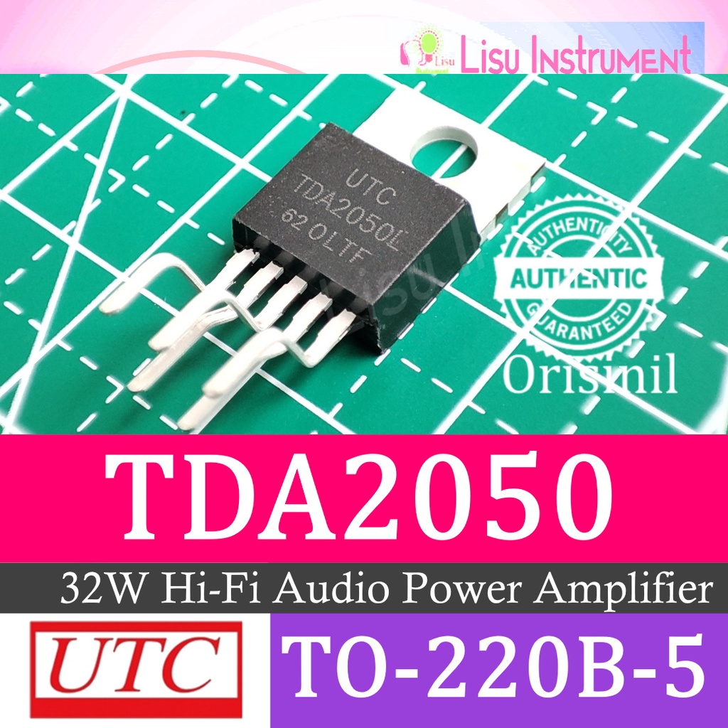 Jual Original TDA2050 TDA2050L UTC2050 32W HI-FI Audio Power Amplifier UTC TO-220B-5 | Shopee ...