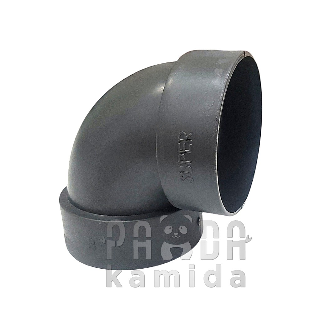 Jual SUPER Knee 3" L Pipa 3 inch Knie Keni 3 Elbow PVC 3 inch Paralon | Shopee Indonesia
