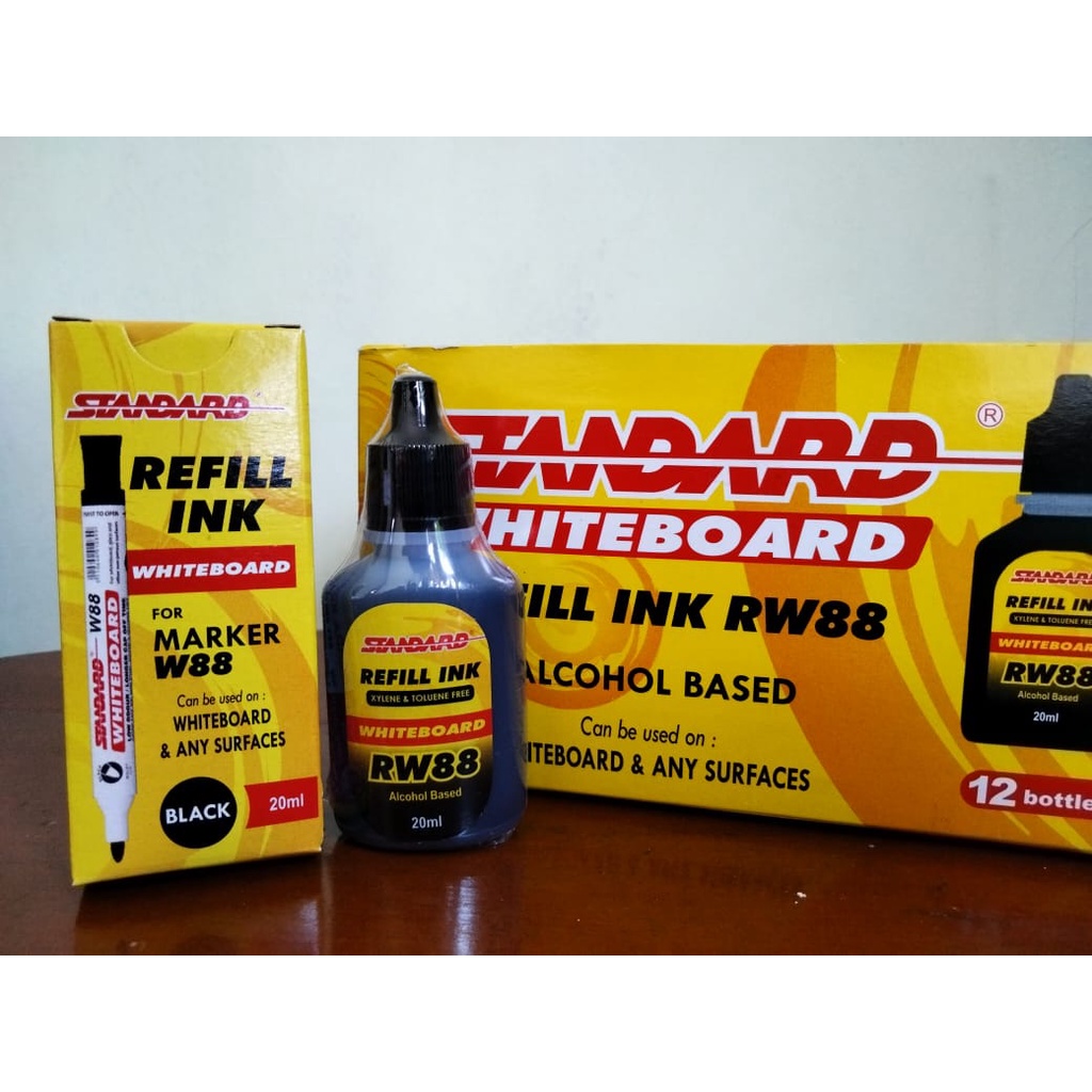 Jual Standard Isi Tinta Spidol Whiteboard RW88 Refill Ink 20 ml Murah ...