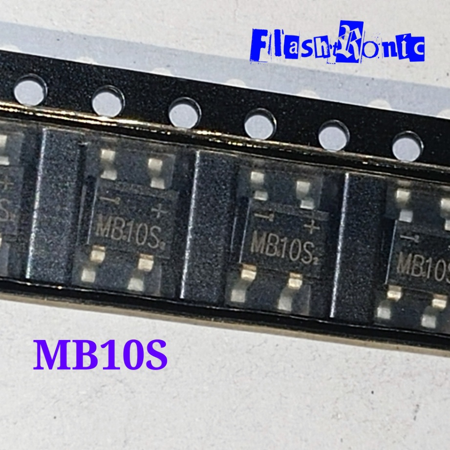 Jual MB10S SMD Bridge Diode 0.8A 1000V SMD | Shopee Indonesia