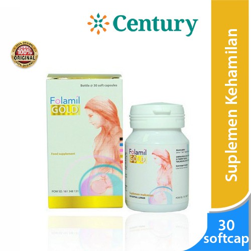 Jual Folamil Gold 30 Softgel / Folamil Genio / Suplemen Kehamilan ...
