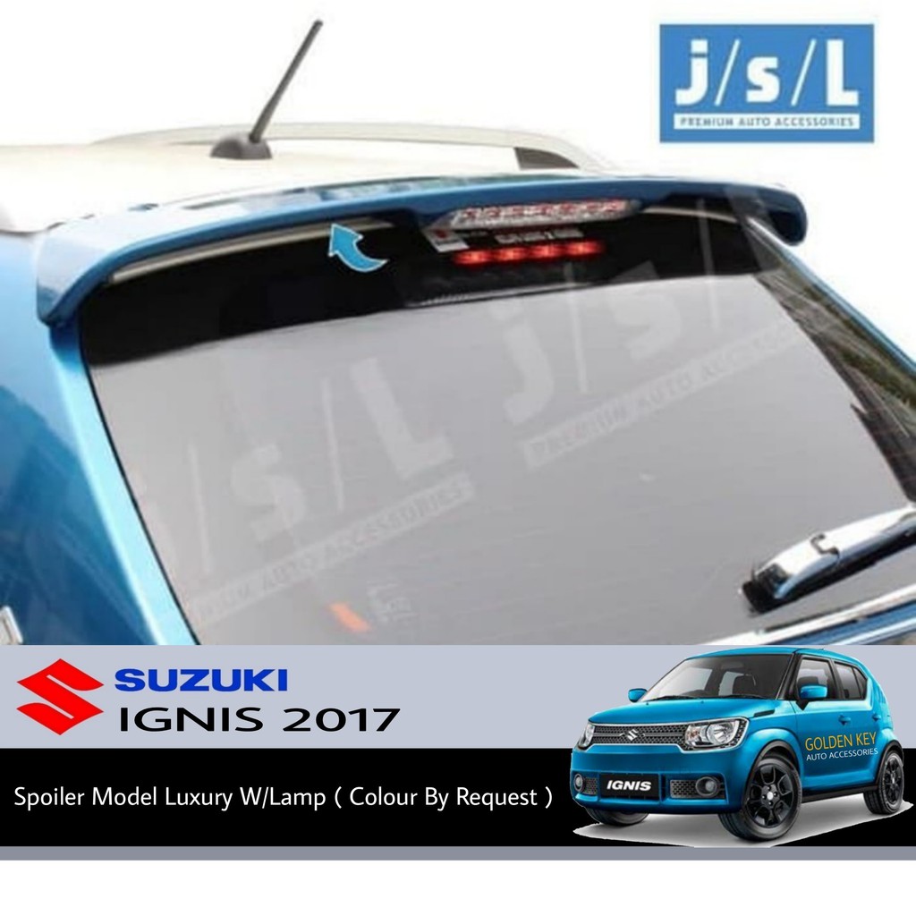 Jual JSL Spoiler Ignis 2017 Rear Spoiler Model Original + Lampu Colour ...