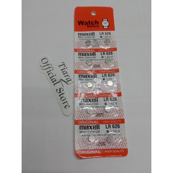 Jual Baterai jam tangan 377/626 batre 626 murah batray377/LR626 maxel ...