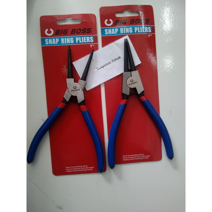 Jual Tang Snap Ring 7" 2bh Lurus Buka dan Lurus Tutup Tang Snapring Set ...