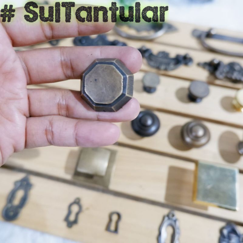 Jual Knop tarikan pintu laci kuningan antik | Shopee Indonesia