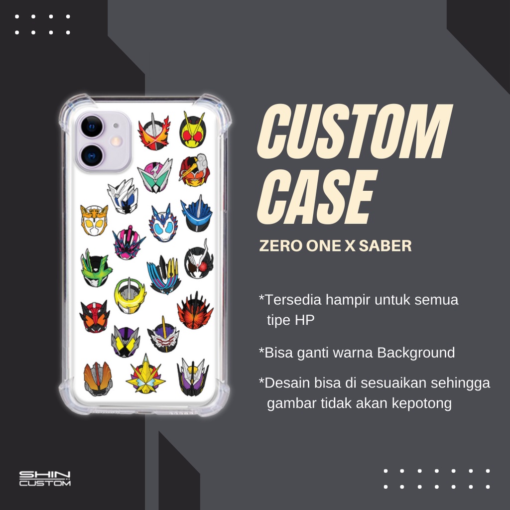 Jual Custom Case HP Kamen Rider Zero-One X Saber – Desain Eksklusif Tokusatsu – Bisa Untuk Semua ...