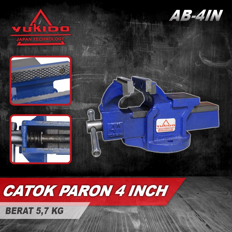 Jual BISA COD!!! YUKIDO Ragum Catok Paron Tanggem Catok Meja 4" Inchi ...