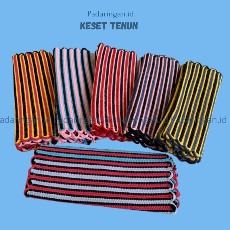 Jual keset Tenun premium / keset anyam / keset kaki / Keset kamar mandi ...