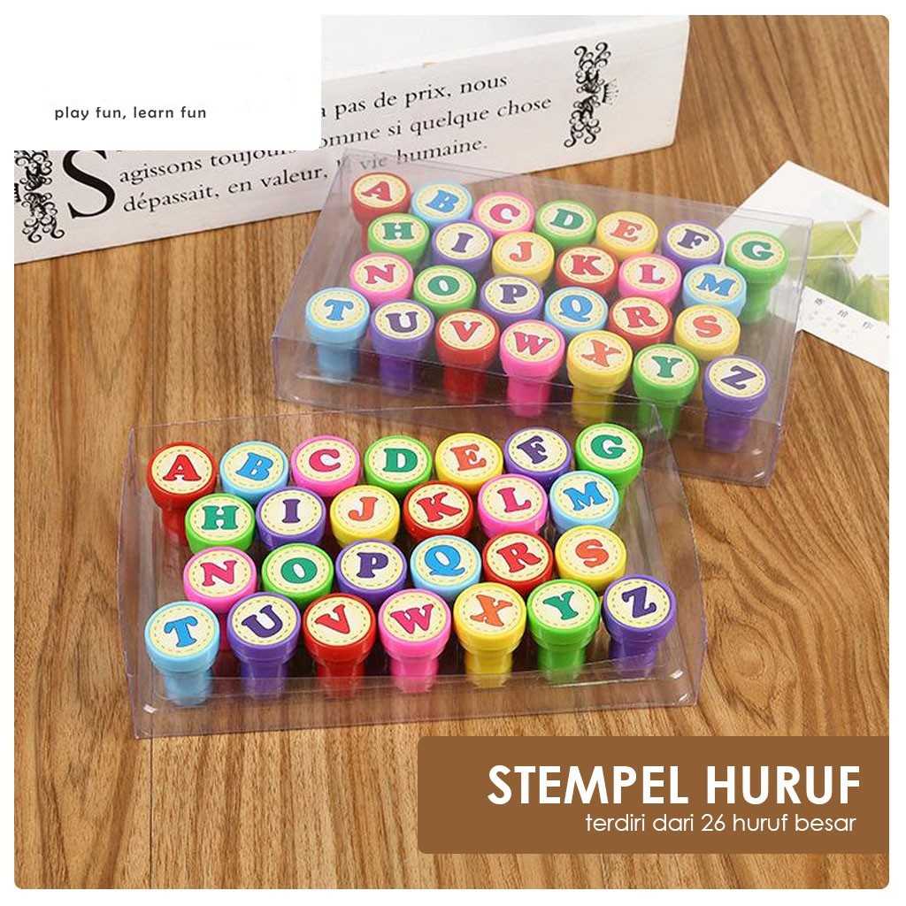 Jual KC Baby - Mainan Stampel Anak / Stempel Abc / Stempel Huruf Besar ...