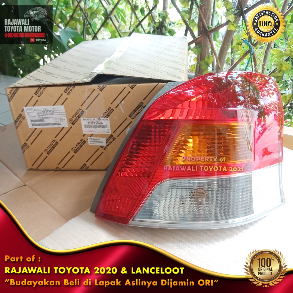 Jual Stoplamp Lampu Belakang Yaris Tipe S 2009-2013 Reflektor Kiri Kanan Type Standar Original ...