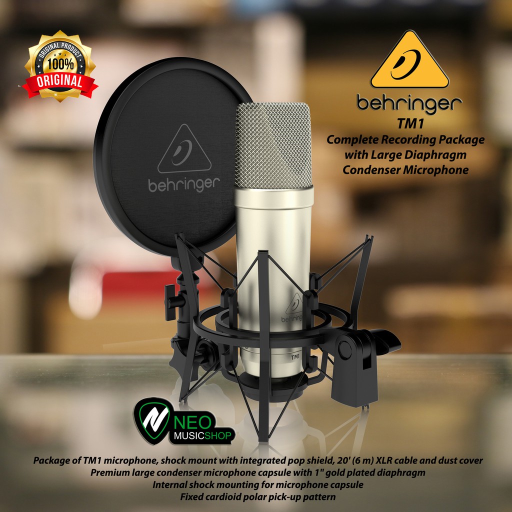 Jual Behringer TM1 Complete Recording Package with Large Diaphragm ...