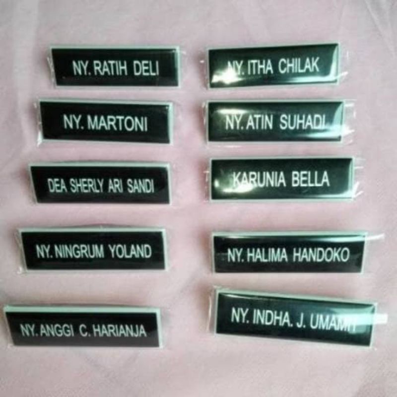 Jual Name tag| Papan Nama PDH Coating|Papan Nama Grafir Lapis Fiber ...