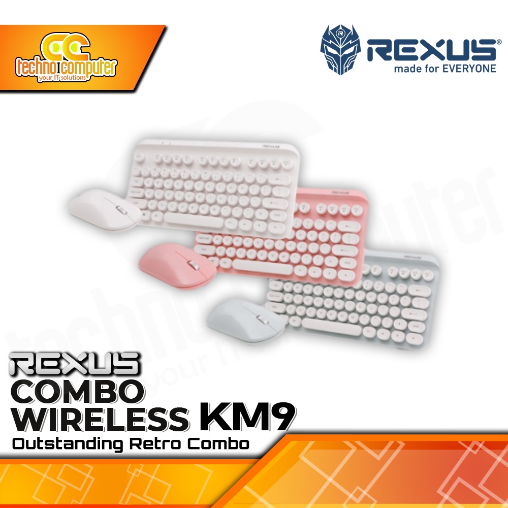 Jual REXUS KM9 Combo Wireless - Office Keyboard & Mouse Wireless ...