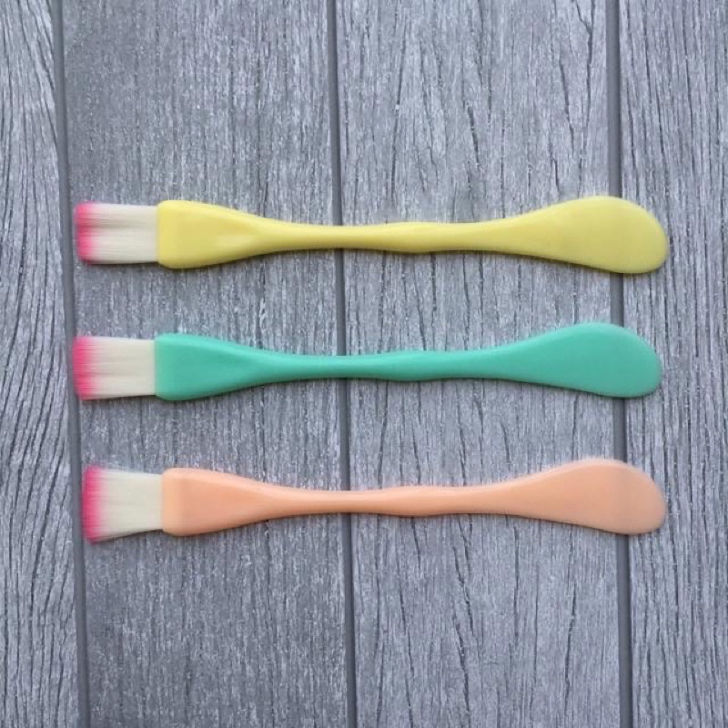 Jual KUAS SPATULA 2in1 untuk masker wajah badan | Shopee Indonesia