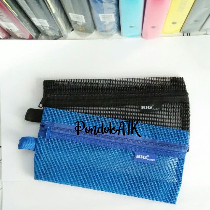 Jual Kotak Pensil Jaring-jaring Warna Map Zipper Jaring BIG | Shopee ...