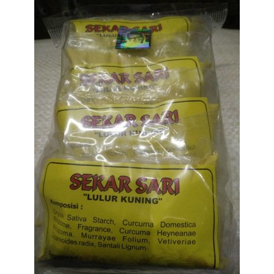 Jual lulur kuning sekar sari 1 pak isi 10 pcs | Shopee Indonesia