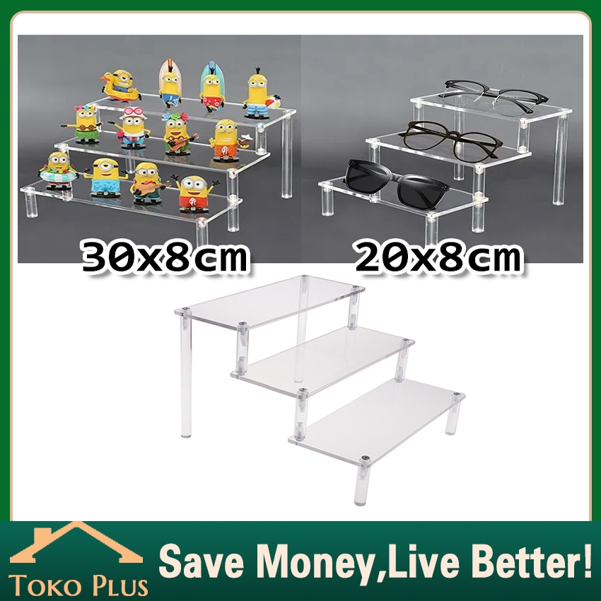 Jual Rak Stand Display 3 Tingkat Bahan Akrilik Untuk Action Figures ...