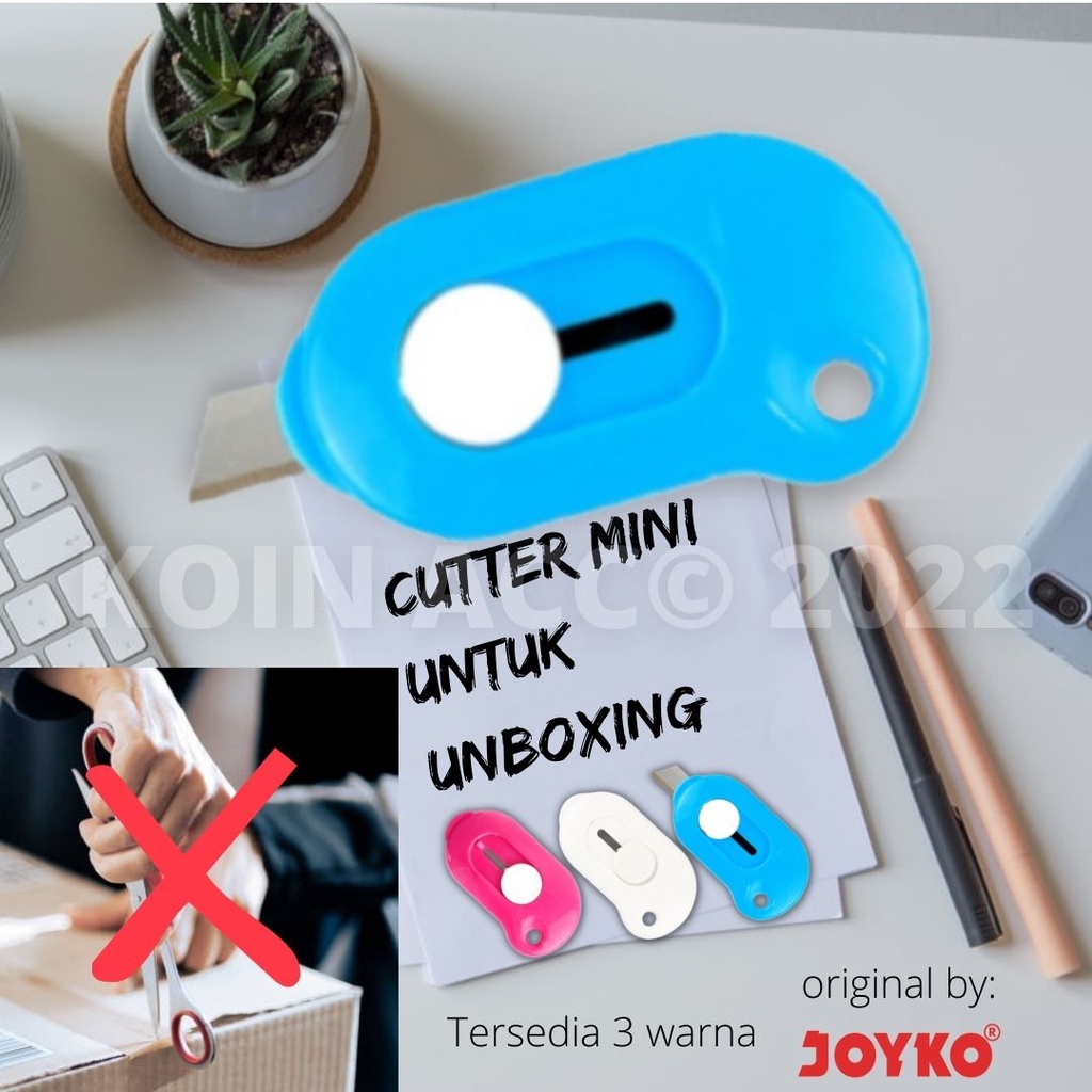 Jual mini cute CUTTER UNBOXING PAKET kecil tajam & aman || pisau kater ...