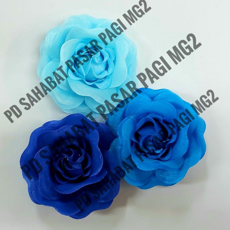 Jual Rose korsase / bunga dada warna biru (harga per pcs) | Shopee ...