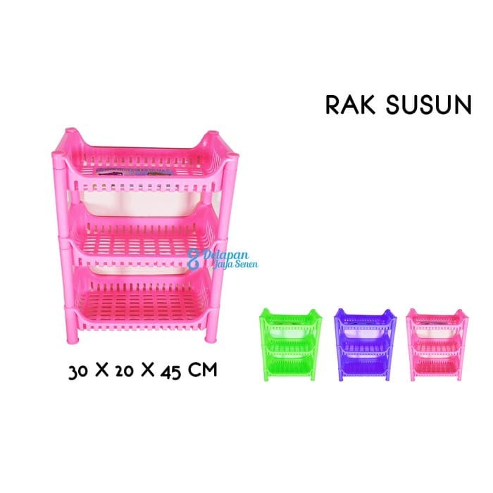 Jual Rak Mini Susun 3 Tingkat Serbaguna Multifungsi | Rak Kecil Rak ...