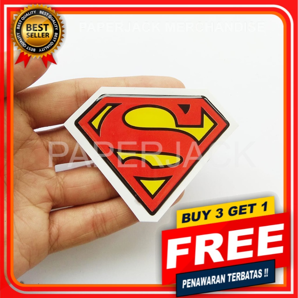 Jual STIKER MOBIL TIMBUL SUPERMAN AKSESORIS BODY | Shopee Indonesia