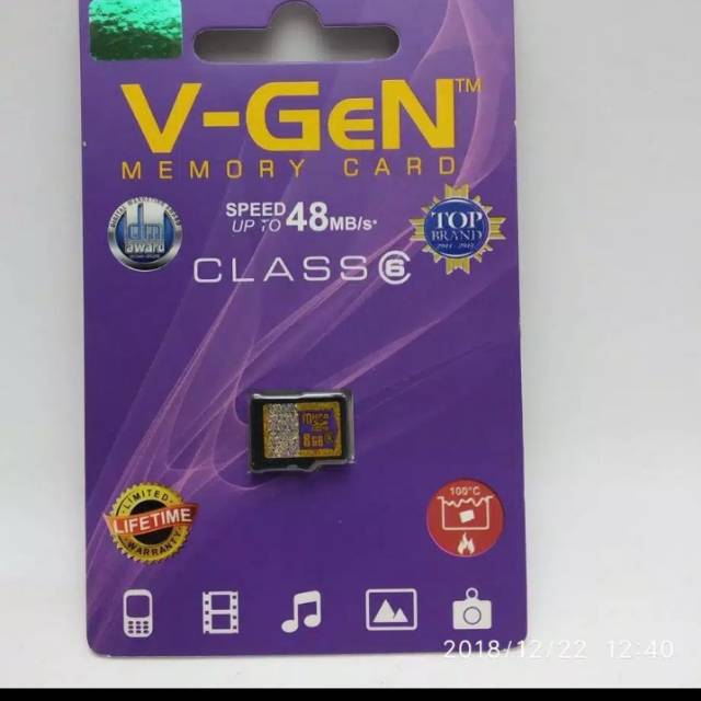 Jual MICRO SD V-GEN MEMORY CARD VGEN 4GB 8GB 16Gb 32GB 64Gb 128GB kak ...