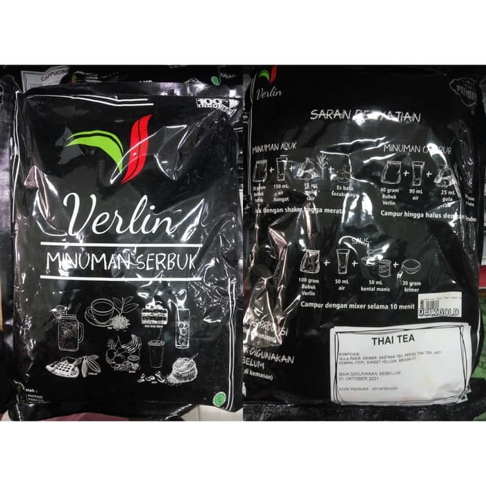 Jual Thai Tea Verlin 500gr | Shopee Indonesia
