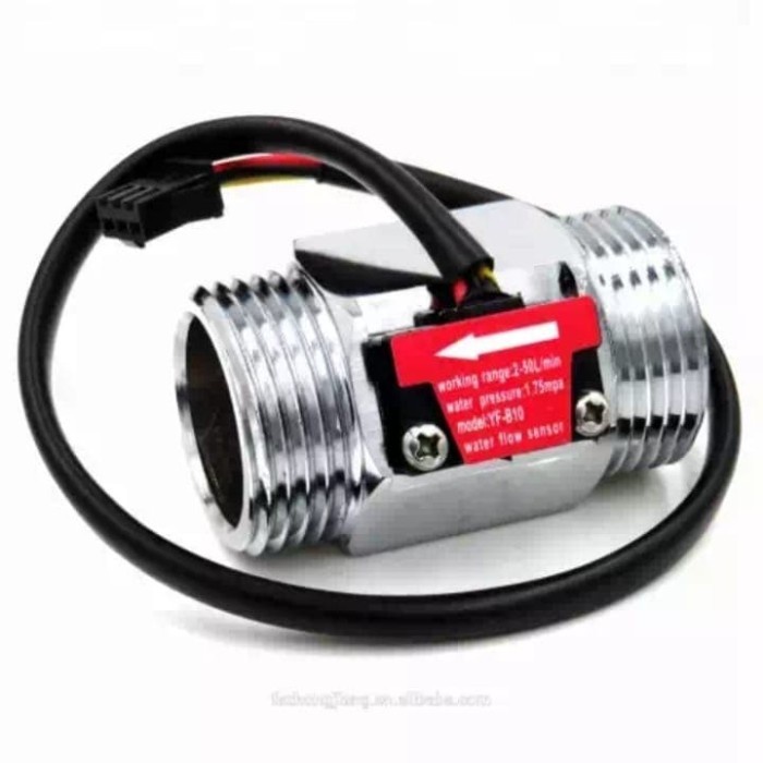 Jual New Water Flow Sensor G1" DN25 Flow Sensor 1 inch Aluminium cast ...