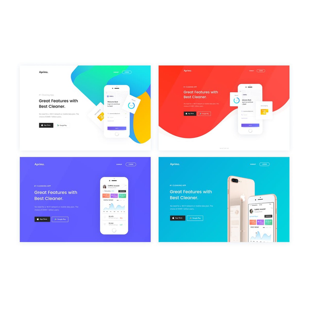Jual Landing HTML Page - Faster - App Landing HTML Page HTML Template ...