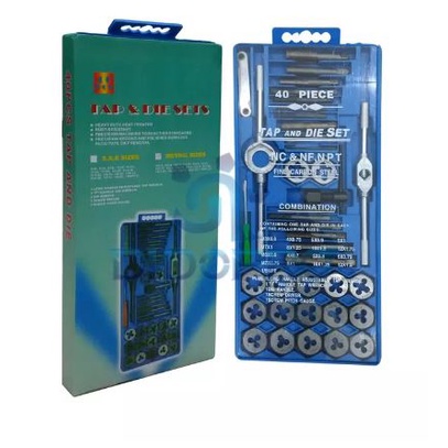 Jual Tap And Die Set 40 Pcs Tap Dan Dies Senai Ulir Drat Baut Mur Snai ...
