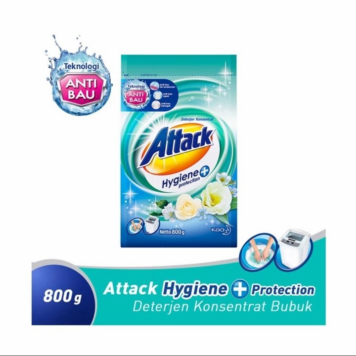 Jual ATTACK HYGIENE+PROTECTION DETERGEN BUBUK 750G | Shopee Indonesia