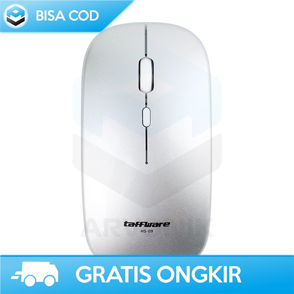 Jual MOUSE WIRELESS TAFFWARE SILVER ELEGAN RECHARGEABLE 2.4G MINI ...