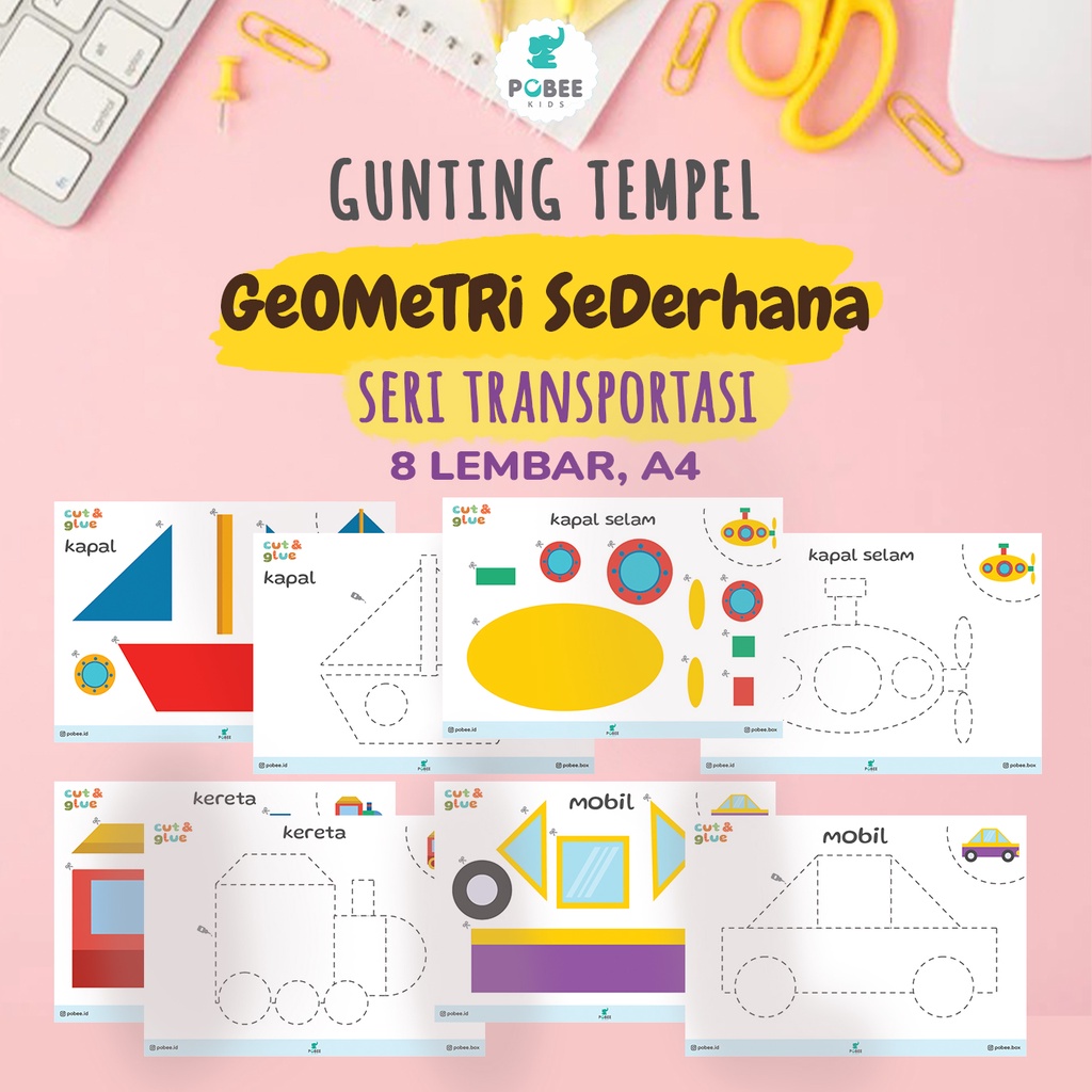 Jual Lembar Kertas Gunting Tempel – Worksheet Level 3 | Shopee Indonesia