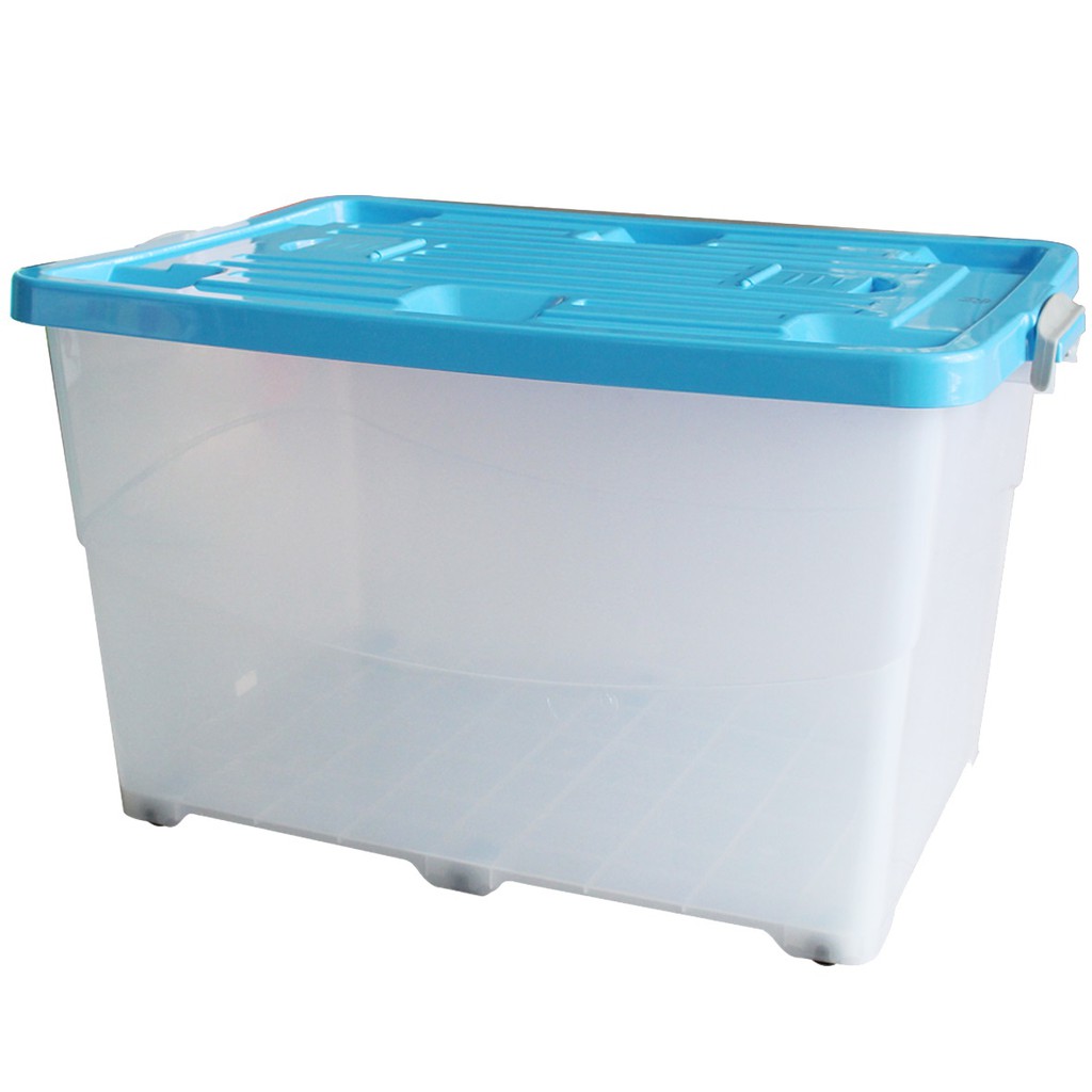 Jual KIRAMAS Container Box Plastik 135 Liter B135 KPR AR (Ada Roda ...