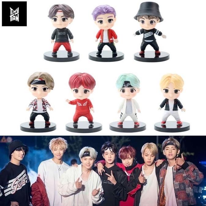Jual ACTION FIGURE BTS BT21 TINYTAN ARMY BANGTAN BOYS KPOP IDOL TOPPER CAKE | Shopee Indonesia