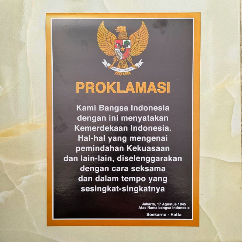 Jual Grosir Alat Peraga Pendidikan Poster Teks UUD 45-PROKLAMASI-SUMPAH ...