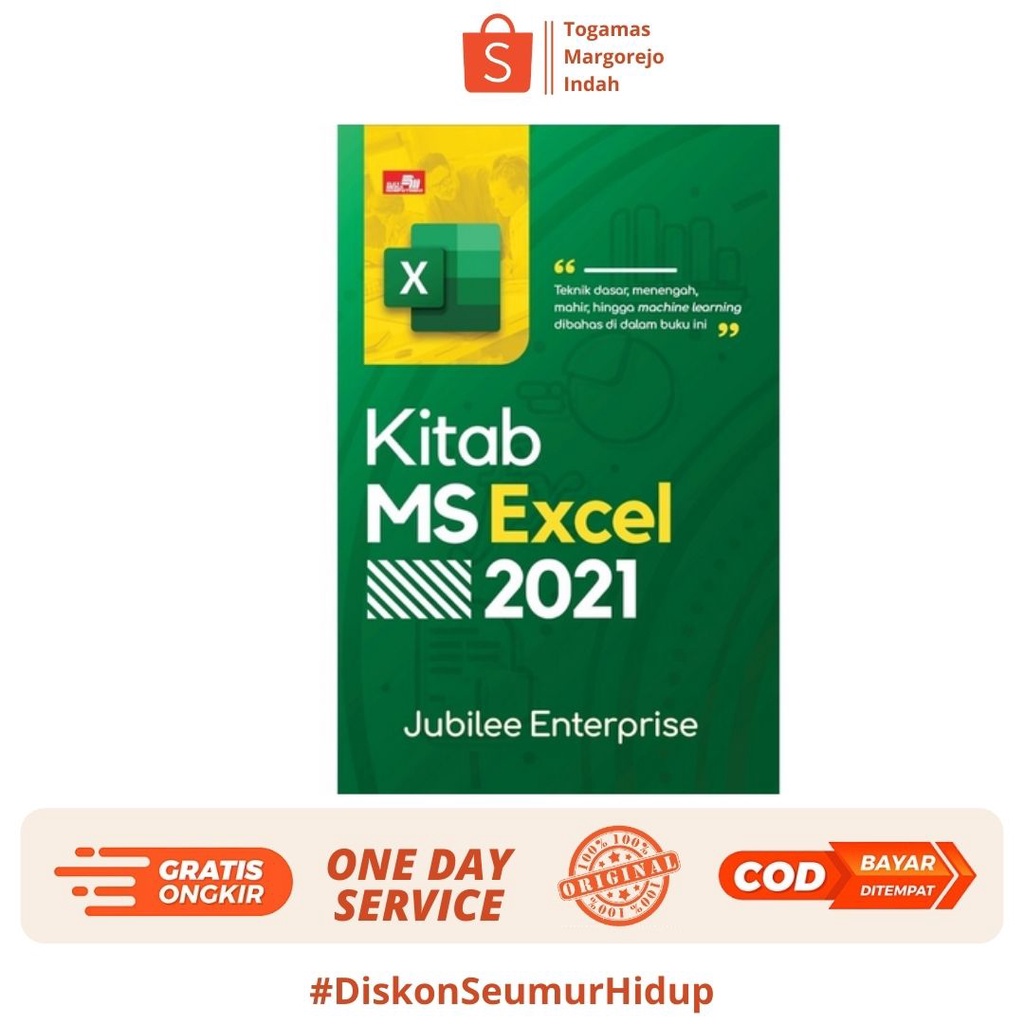 Jual KITAB MS EXCEL 2021 - JUBILEE ENTERPRISE | Shopee Indonesia