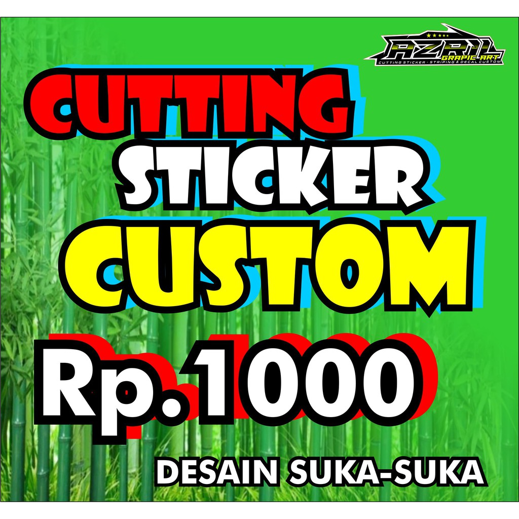 Jual Custom Sticker setiker Cutting SUKA SUKA | Shopee Indonesia