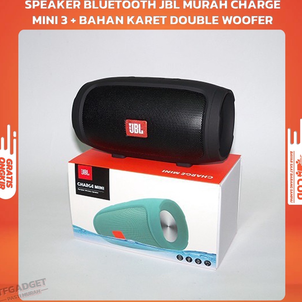 Jual SPEAKER BLUETOOTH JBL MURAH CHARGE MINI 3 + BAHAN KARET DOUBLE ...