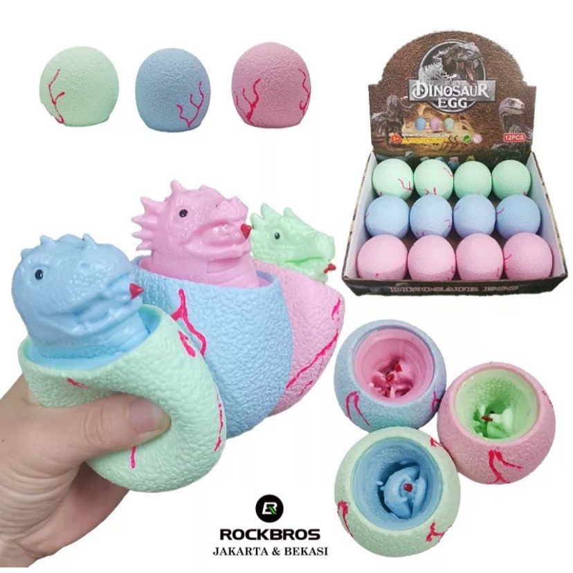 Jual Squishy Dino Egg Telur Dinosaurus Mainan Anak Squeeze Pop It Sensory Fidget Toys Toy Stress ...