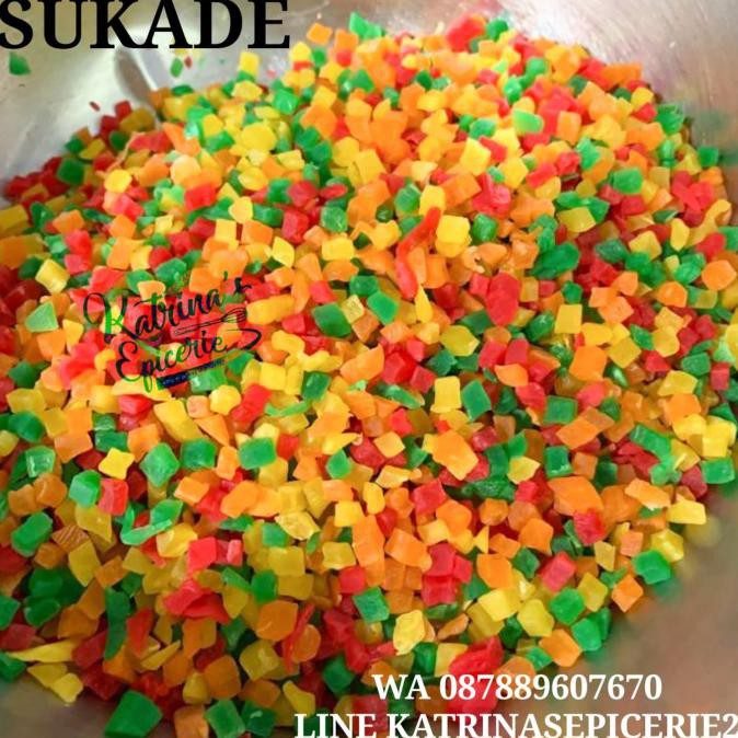 Jual BAHAN KUE SUKADE 500 GRAM - BUAH KERING CINCANG PERISA MAKANAN ...