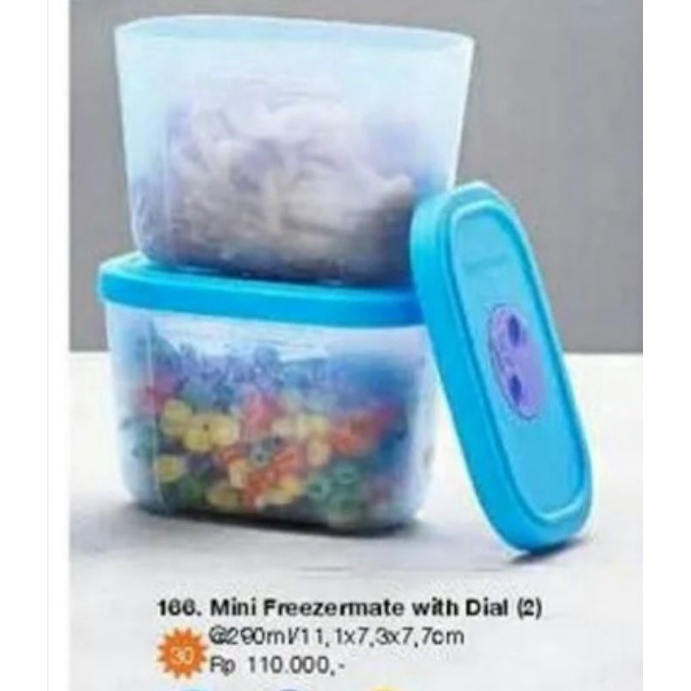 Jual Tupperware Mini Freezermate(2) ada 2 warna biru dan ijo | Shopee ...