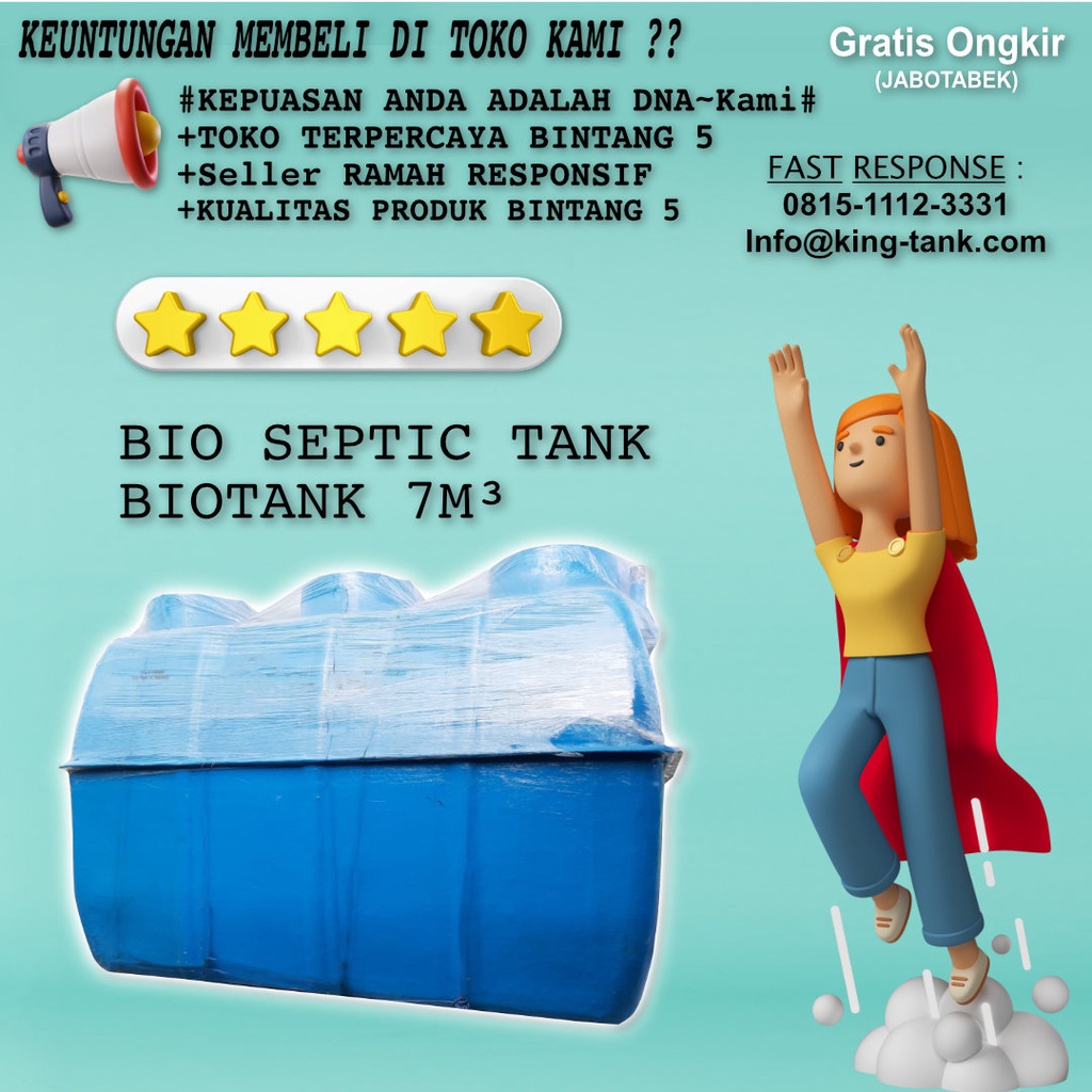 Jual Tangki Septic Biotank 7000 Liter / 7m3 | Shopee Indonesia