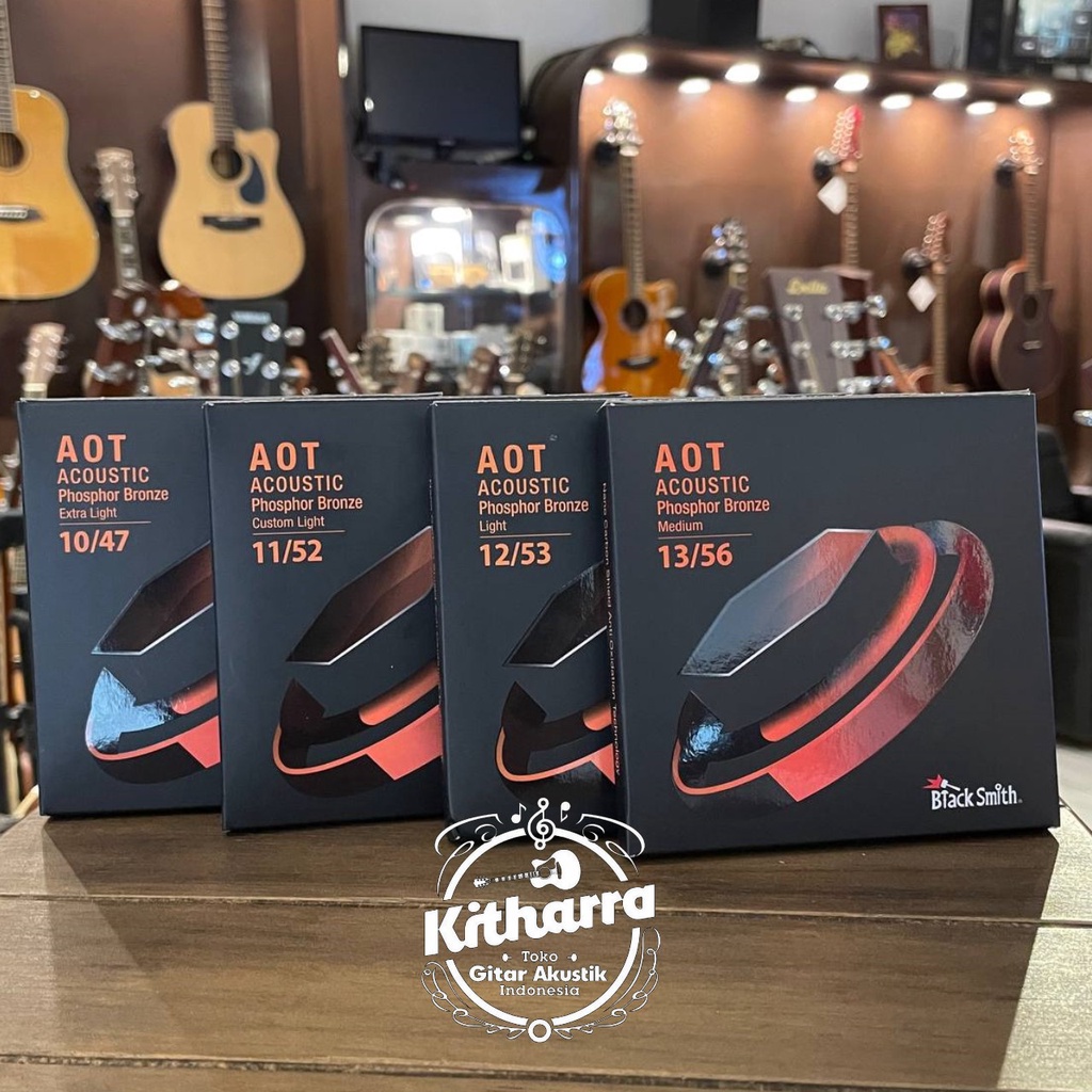 Jual Senar Gitar Akustik Blacksmith AOT Phosphor Bronze 1047 1152 1253 ...