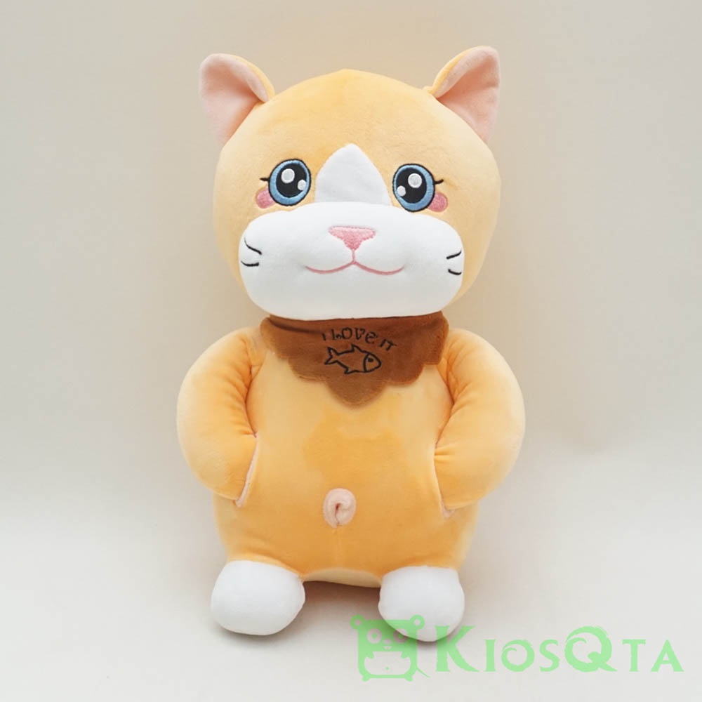 Jual boneka kucing orange lucu berkacak pinggang | Shopee Indonesia